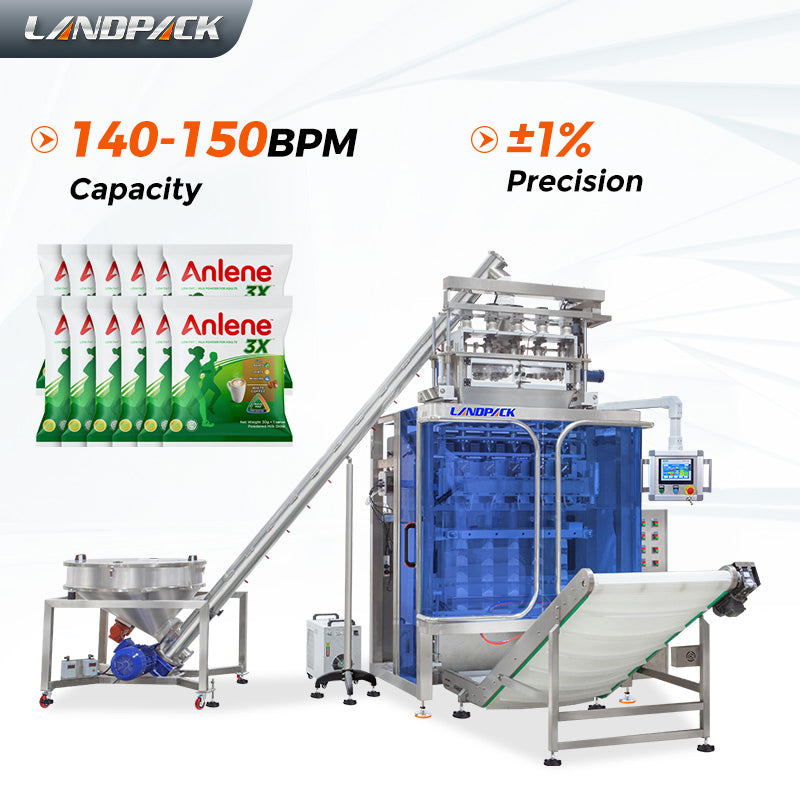Automatic Multi Lane Milk Powder Back Sealing Bag Sachet Packing Machi ...