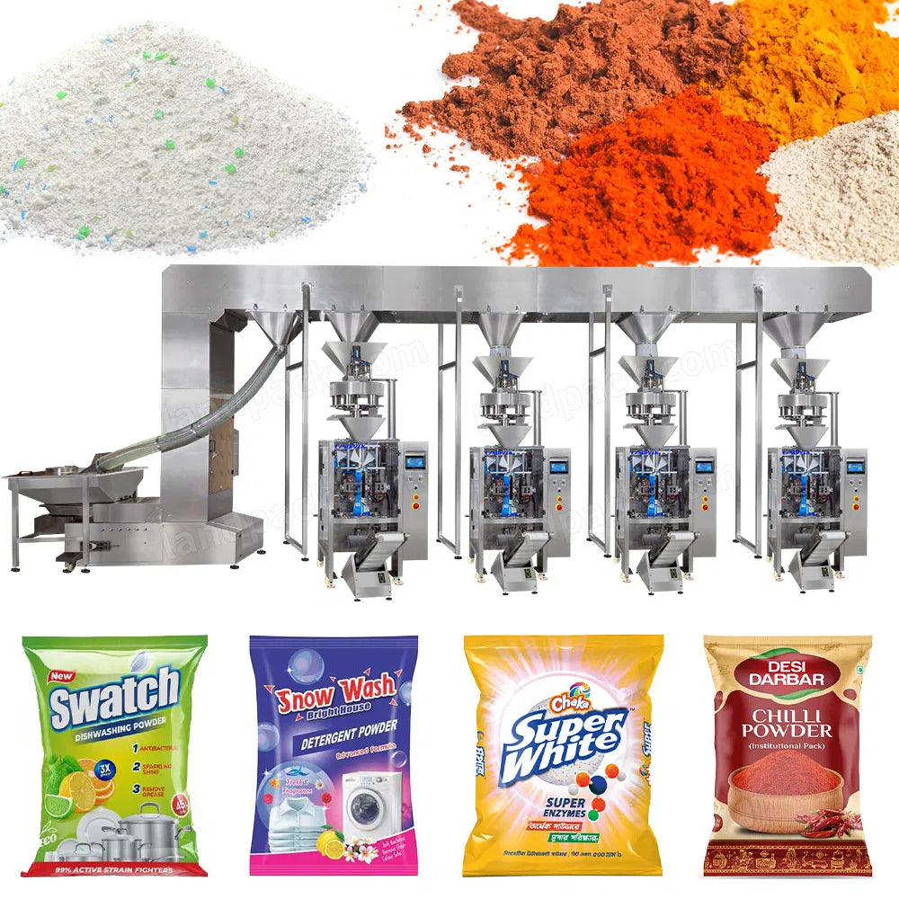 Automatic Detergent Washing Powder Vertical Vffs Packaging Line System ...